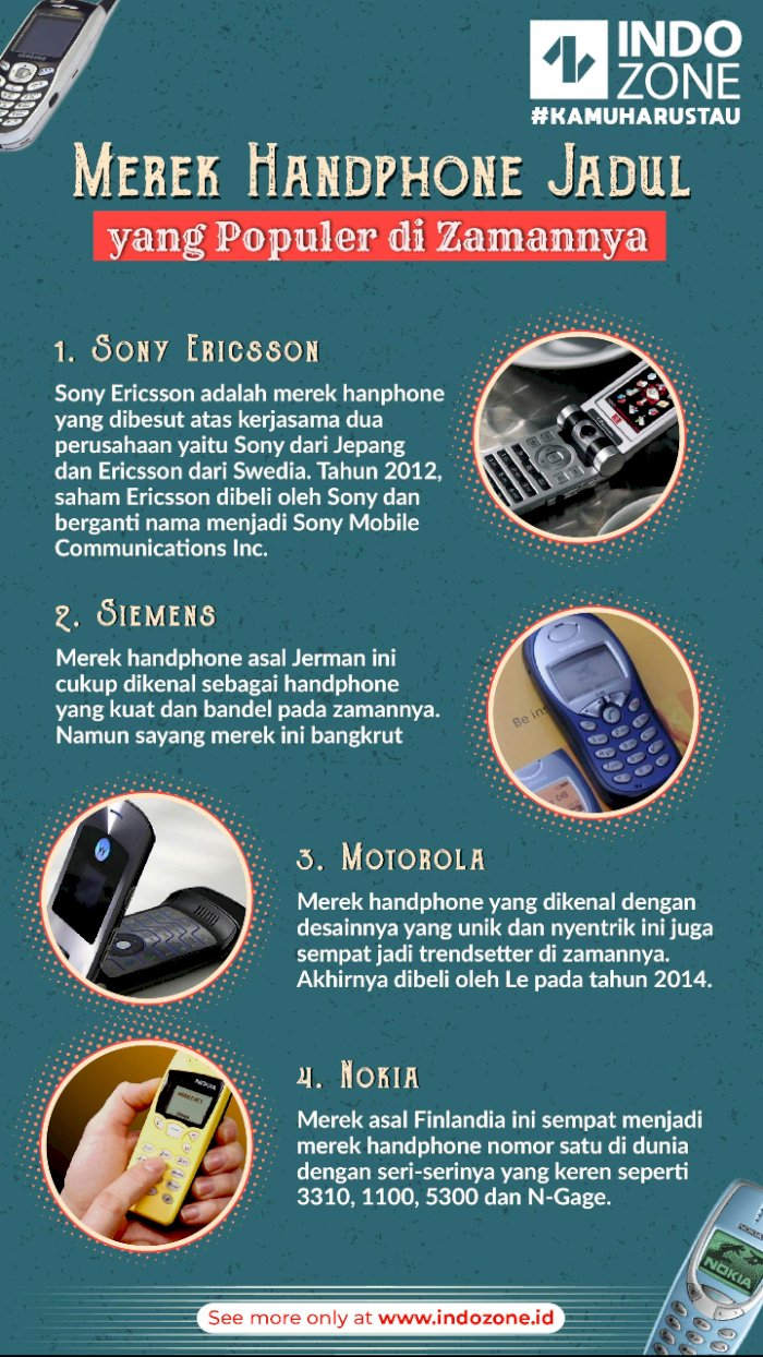 Merek Handphone Jadul yang Populer di Zamannya | Indozone.id